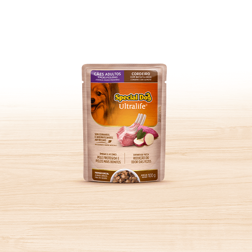 SACHÊ SPECIAL DOG ULTRALIFE ADULTOS RAÇAS PEQUENAS SABOR CORDEIRO