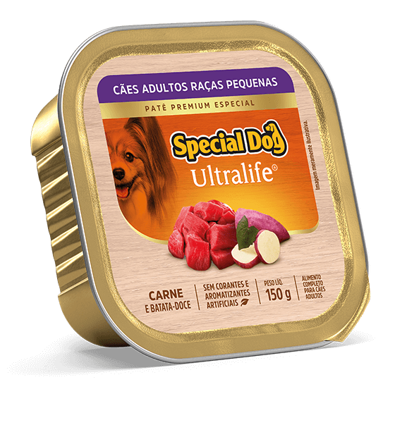 PATÊ SPECIAL DOG ULTRALIFE ADULTOS RAÇAS PEQUENAS SABOR CARNE