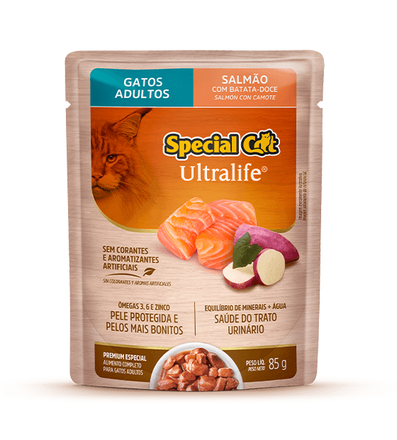SACHÊ SPECIAL CAT ULTRALIFE ADULTOS SABOR SALMÃO
