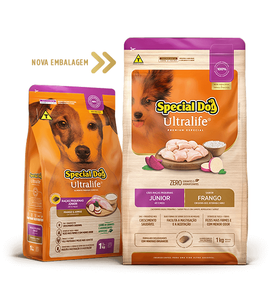 SPECIAL DOG ULTRALIFE CÃES RAÇAS PEQUENAS JÚNIOR SABOR FRANGO